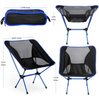 Cina Oxford Quick Open Fishing Camping Folding Moon Chair, Mini Folding Camping Chair For Fishing in vendita