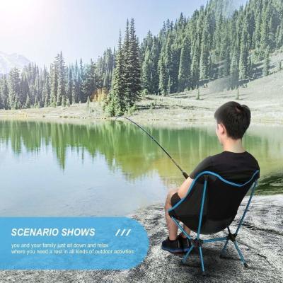 Cina Oxford Quick Open Fishing Camping Folding Moon Chair, Mini Folding Camping Chair For Fishing in vendita