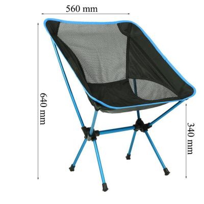 Cina Oxford Quick Open Fishing Camping Folding Moon Chair, Mini Folding Camping Chair For Fishing in vendita