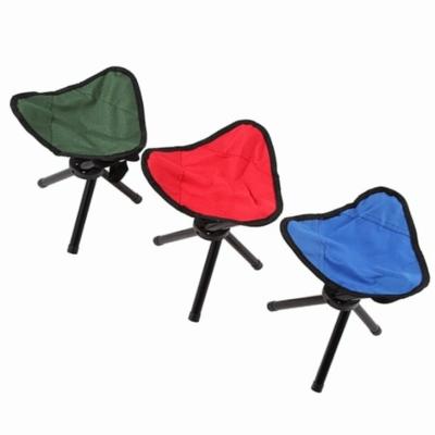 Cina Portable Triangle Camping Fishing Chair, Tripod Stool With Backrest Fishing Camping Chair With Carry Strap in vendita