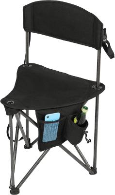 Cina Portable Triangle Camping Fishing Chair, Tripod Stool With Backrest Fishing Camping Chair With Carry Strap in vendita