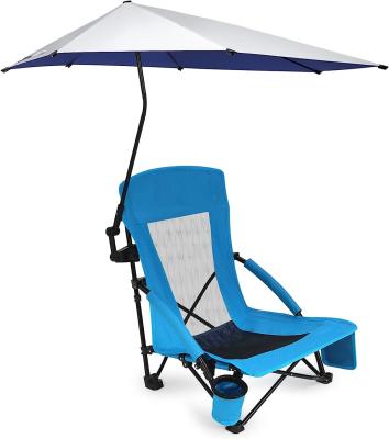 Cina Camping Folding Chair With Umbrella, Recliner Chairs, Beach Chair Adults Camping Chair High Back with Umbrella in vendita