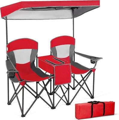 Cina Camping Folding Chair With Umbrella, Recliner Chairs, Beach Chair Adults Camping Chair High Back with Umbrella in vendita
