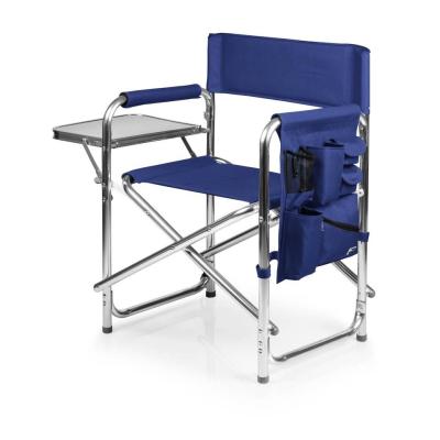 Cina Promotional Folding Lightweight Aluminum Dining Director Chair Adjustable Outdoor Foldable Metal Director Chairs in vendita