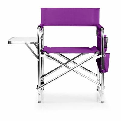 Cina Promotional Folding Lightweight Aluminum Dining Director Chair Adjustable Outdoor Foldable Metal Director Chairs in vendita