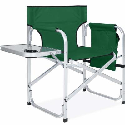 Cina Promotional Folding Lightweight Aluminum Dining Director Chair Adjustable Outdoor Foldable Metal Director Chairs in vendita
