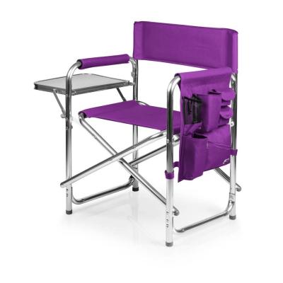 Cina Promotional Folding Lightweight Aluminum Dining Director Chair Adjustable Outdoor Foldable Metal Director Chairs in vendita