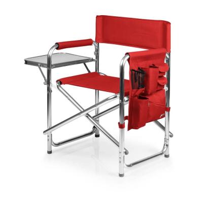 Cina Promotional Folding Lightweight Aluminum Dining Director Chair Adjustable Outdoor Foldable Metal Director Chairs in vendita