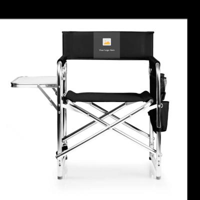 Cina Promotional Folding Lightweight Aluminum Dining Director Chair Adjustable Outdoor Foldable Metal Director Chairs in vendita