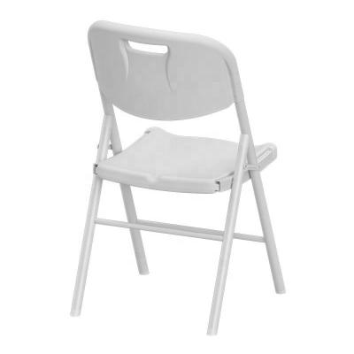Cina Wholesale Folding Portable Pp Plastic Metallic Frame Dinning Chair Plastic Chairs For Events in vendita