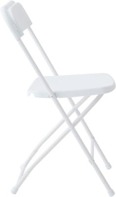 Cina Wholesale Folding Portable Pp Plastic Metallic Frame Dinning Chair Plastic Chairs For Events in vendita