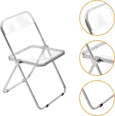 Cina Wholesale Folding Portable Pp Plastic Metallic Frame Dinning Chair Plastic Chairs For Events in vendita