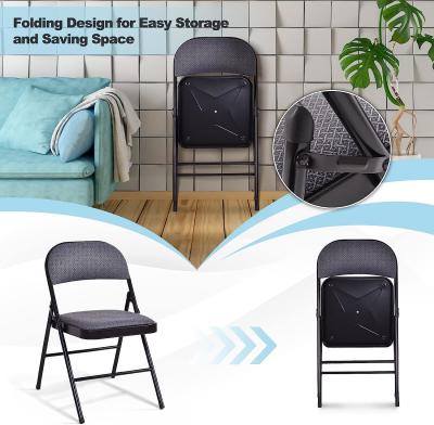 Cina Wholesale Folding Portable Pp Plastic Metallic Frame Dinning Chair Plastic Chairs For Events in vendita