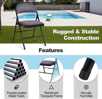 Cina Wholesale Folding Portable Pp Plastic Metallic Frame Dinning Chair Plastic Chairs For Events in vendita