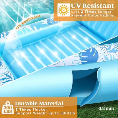 China Inflatable Tanning Pool Lounger Float, Sun Tan Tub Sunbathing Raft Floatie Toys Water Filled Tanning Bed Mat for sale