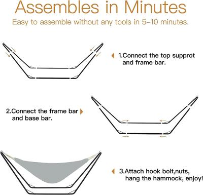 China Hammocks with Stand Included, Space Saving Steel V-Type, Standing Hammocks, Indoor Outdoor Patio Yard for sale