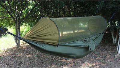China Camping Hammock with Mosquito Net, Hammocks with 13ft Tree Straps Carabiners, Automatic Quick Open Outdoor for sale