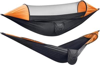China Camping Hammock with Mosquito Net, Hammocks with 13ft Tree Straps Carabiners, Automatic Quick Open Outdoor for sale