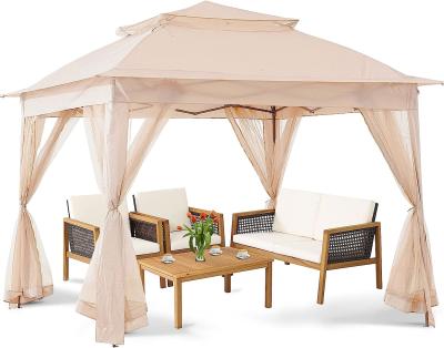 China Pop Up Gazebo Mosquito Nettings, Outdoor Canopy Shelter Garden Lawn Backyard, Patio Cover Outdoor Gazebo Pergol for sale