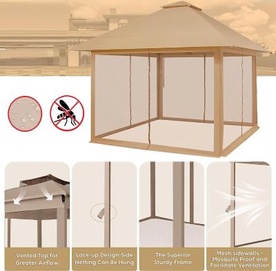 China Pop Up Gazebo Mosquito Nettings, Outdoor Canopy Shelter Garden Lawn Backyard, Patio Cover Outdoor Gazebo Pergol for sale