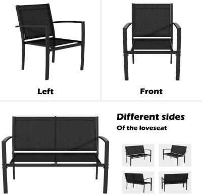 China Patio Rattan Furniture Set Hidden Storage, 7 Sofa Sections, Outdoor Wicker Conversation Set, Natural Color Rattan for sale