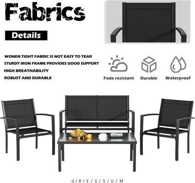 China Patio Rattan Furniture Set Hidden Storage, 7 Sofa Sections, Outdoor Wicker Conversation Set, Natural Color Rattan for sale