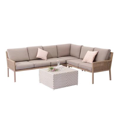 China Outdoor Patio Furniture Sets Patio Set Rattan Chair Wicker Sofa Conversation Set Patio Chair Backyard Lawn for sale