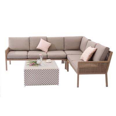China Outdoor Patio Furniture Sets Patio Set Rattan Chair Wicker Sofa Conversation Set Patio Chair Backyard Lawn for sale