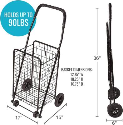 China Utility Shopping Cart-Durable Folding Design For Easy Storage, Utility Cart with Wheels Shopping Climber Cart for sale