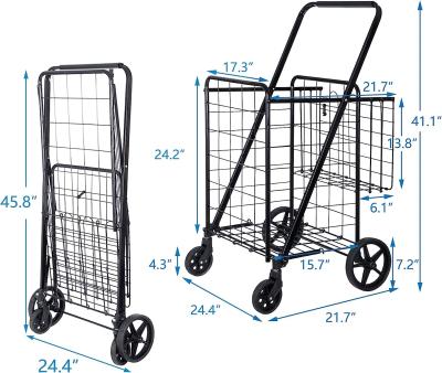 China Utility Shopping Cart-Durable Folding Design For Easy Storage, Utility Cart with Wheels Shopping Climber Cart for sale