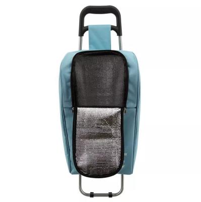 China High Quality Wholesale 6 Wheel Foldable Aluminium Alloy Collapsible Carts Shopping Trolley With Seat for sale