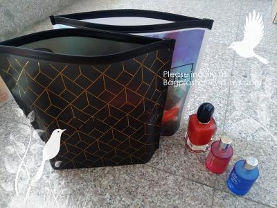 Cina Organizzatore cosmetico Bag della borsa impermeabile trasparente di trucco del PVC di Pouches Small dell'organizzatore della borsa di trucco con la chiusura lampo in vendita