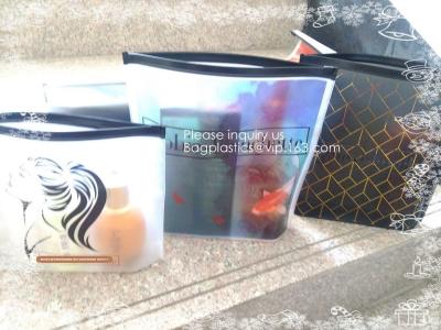 Cina Organizzatore cosmetico Bag della borsa impermeabile trasparente di trucco del PVC di Pouches Small dell'organizzatore della borsa di trucco con la chiusura lampo in vendita