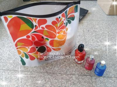 Cina Clear Makeup Bag Travel Toiletry Organizer Pouches Small Zipper Pouch PVC Plastic Transparent Clear Cosmetic Bags in vendita