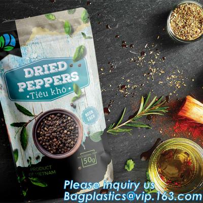 Cina Stand Up Food Bags,Zip Lock Food Storage Bags for Packaging Products,Herbs,Snack,Tea,Spices,Pet Food and Soaps in vendita