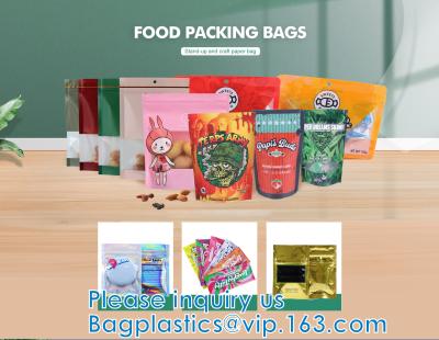 Cina Stand Up Food Bags,Zip Lock Food Storage Bags for Packaging Products,Herbs,Snack,Tea,Spices,Pet Food and Soaps in vendita