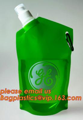 Cina Confezione da 3 borracce sportive pieghevoli, bottiglie da viaggio pieghevoli a prova di perdite per campeggio ed escursionismo, capacità 480 ml in vendita