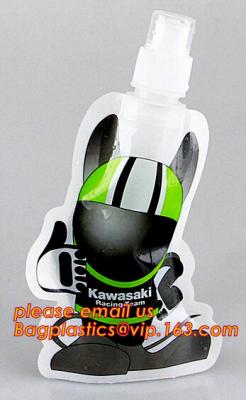 Cina Confezione da 3 borracce sportive pieghevoli, bottiglie da viaggio pieghevoli a prova di perdite per campeggio ed escursionismo, capacità 480 ml in vendita