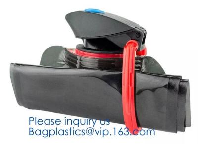 Cina Bottiglia di acqua flessibile solida Carabiner, sacchetto pieghevole dell'acqua di bottiglie di acqua flessibile - bottiglia di acqua riutilizzabile di viaggio in vendita