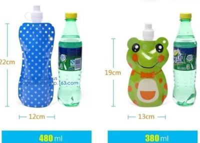 Cina Bottiglia di acqua flessibile solida Carabiner, sacchetto pieghevole dell'acqua di bottiglie di acqua flessibile - bottiglia di acqua riutilizzabile di viaggio in vendita