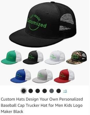 China Custom Baseball Cap With Your Text,Personalized Adjustable Trucker Caps Casual Sun Peak Hat For Gifts for sale