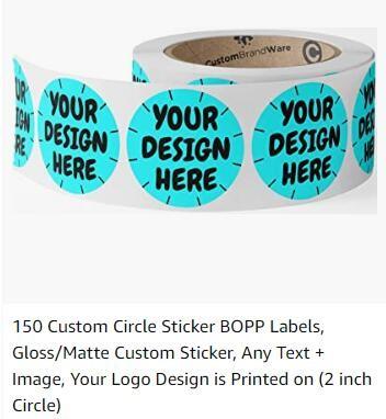 Cina Custom Stickers Your Design Here Business 120 Pcs Rounded Square Kids Personalized Gifts Packaging, Wedding in vendita