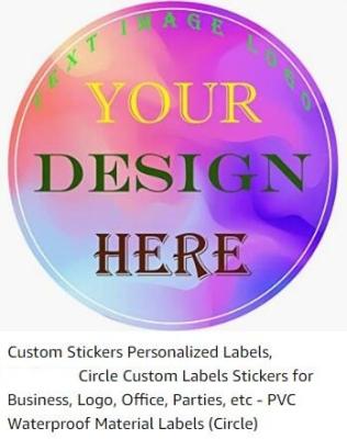 Cina Custom Stickers Your Design Here Business 120 Pcs Rounded Square Kids Personalized Gifts Packaging, Wedding in vendita