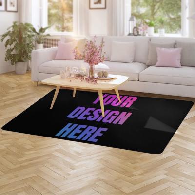 Cina Custom Rug Personalized Add Your Own Logo Image Text Photo Area Carpet Anti Slip Washable Decorative Door Mat in vendita