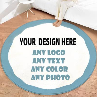 Cina Custom Rug Personalized Add Your Own Logo Image Text Photo Area Carpet Anti Slip Washable Decorative Door Mat in vendita