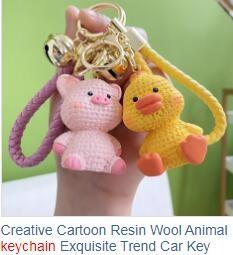 China Cartoon Bear Keychain Cute Crystal Keychain Suitable for Car Keys Bag Ornaments Decoration Gifts Suitable for Women for sale