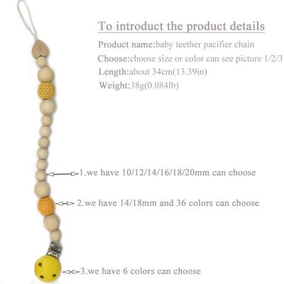 Cina DIY Ornament Baby Molar Teether Accessories Color Crochet Bear Baby Molar Bracelet Stall Toy in vendita