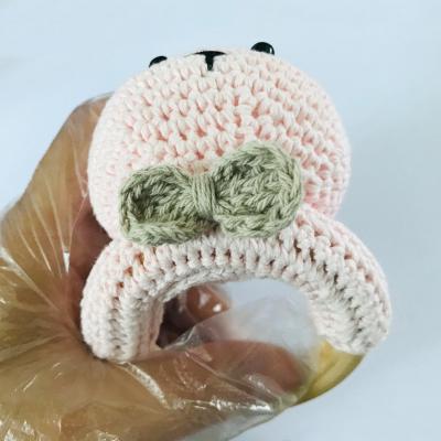 Cina DIY Ornament Baby Molar Teether Accessories Color Crochet Bear Baby Molar Bracelet Stall Toy in vendita