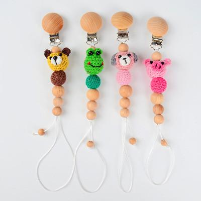 Cina DIY Ornament Baby Molar Teether Accessories Color Crochet Bear Baby Molar Bracelet Stall Toy in vendita