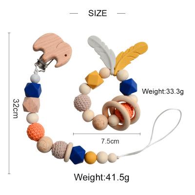 Cina DIY Ornament Baby Molar Teether Accessories Color Crochet Bear Baby Molar Bracelet Stall Toy in vendita